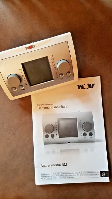 WOLF BEDIENMODUL BM, Art-Nr. 2744329, Version 204 13 mit Bedienungsanleitung EUR 29,21 - PicClick DE