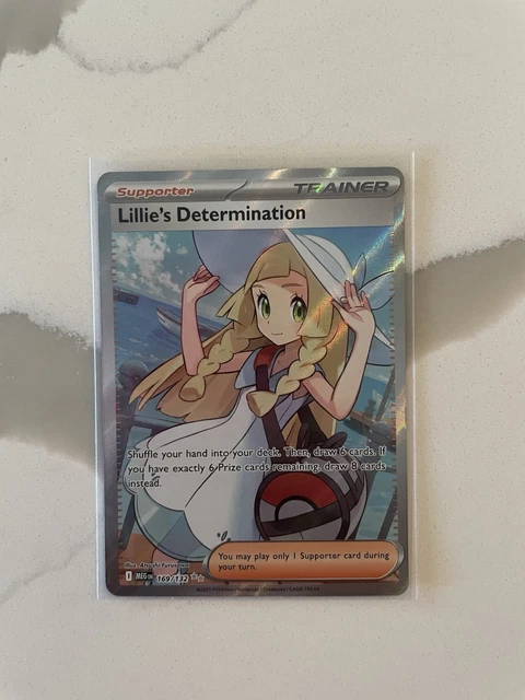 POKÉMON TCG MEGA Evolution Lillie’s Determination Full Art Trainer Card ...