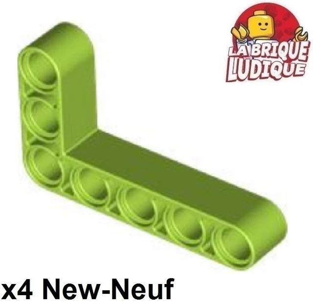 LEGO TECHNIC 4X Liftarm 3x5 L 90° shape thick épais vert citron/lime ...