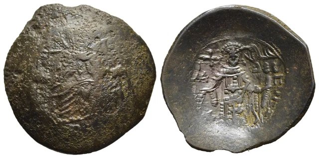 FITZ BYZANTINE EMPIRE Trachy Isaak Ii Angelos Akakia Constantinople Bl ...