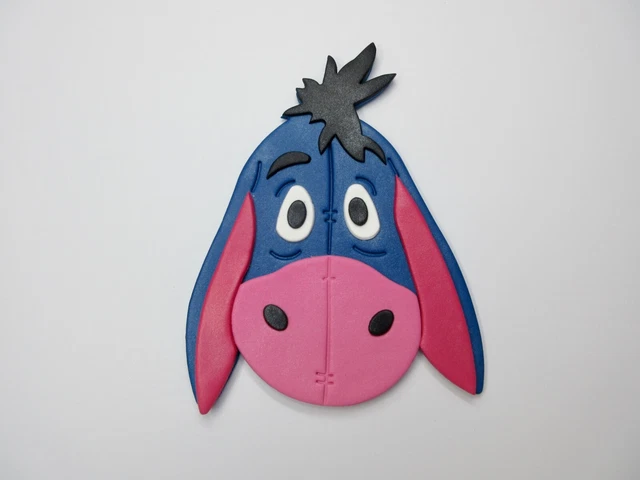 EEYORE EDIBLE CAKE Topper. Fondant Eeyore Cake Topper Personalised. £11 ...