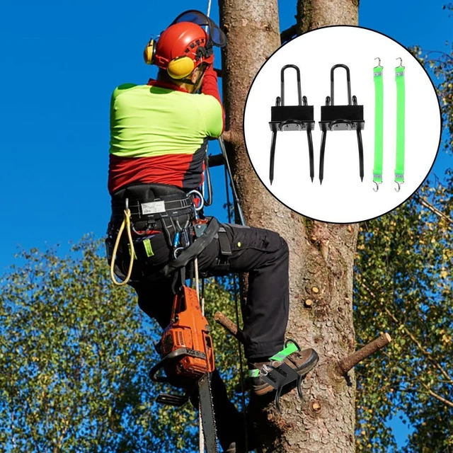 TREE CLIMBING TOOL Carbon Steel Tree Climbing Foot Claw Black £31.31 ...