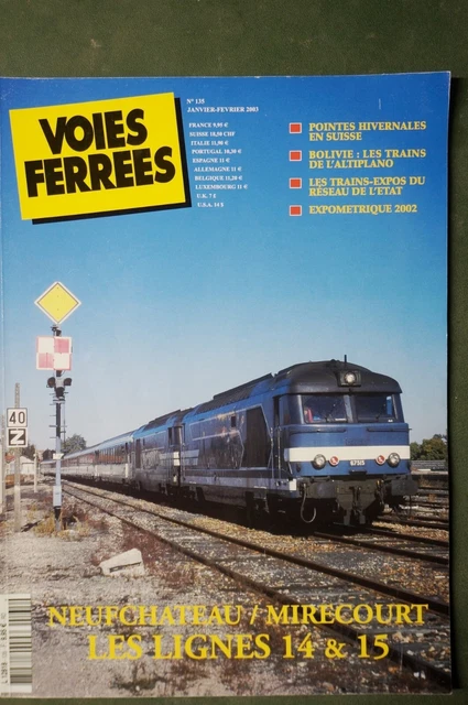 REVUE VOIES FERRÉES n°135, sommaire détaillé en 2ème photo EUR 4,00 - PicClick DE