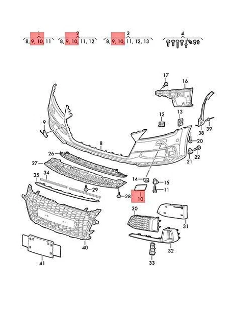 GENUINE AUDI TT Coupe Roadster TTS FV3 FV9 FVP Cover Cap Left ...