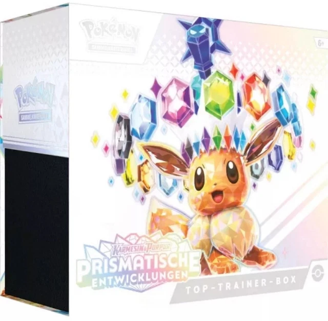 POKÉMON TOP-TRAINER-BOX TTB/ ETB Prismatische Entwicklungen, Deutsch Neu OVP EUR 85,00 - PicClick DE