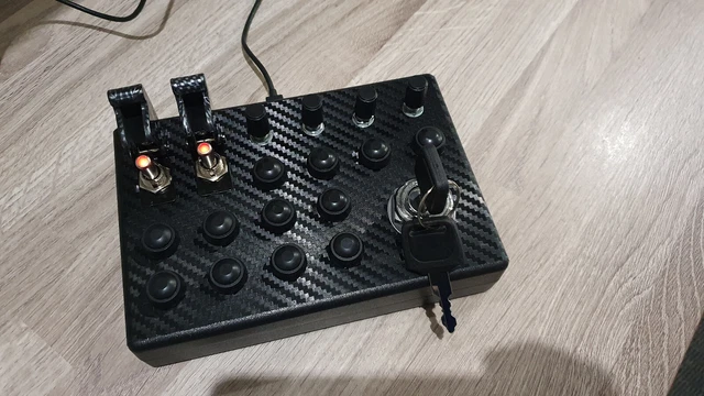 BUTTON BOX FOR PC/consoles sim racing/flight/sim/ets2 programmable ...