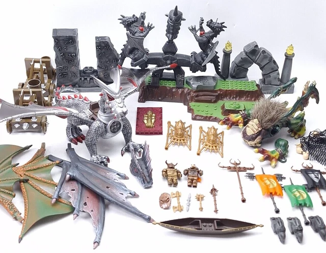 MEGA BLOKS CONSTRUX Dragons Metal Ages Dragon Soldiers Figure Parts ...