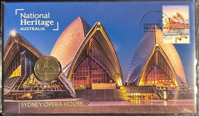 AUSTRALIA 2021 SYDNEY opera house $1 PNC, National Heritage with letter ...