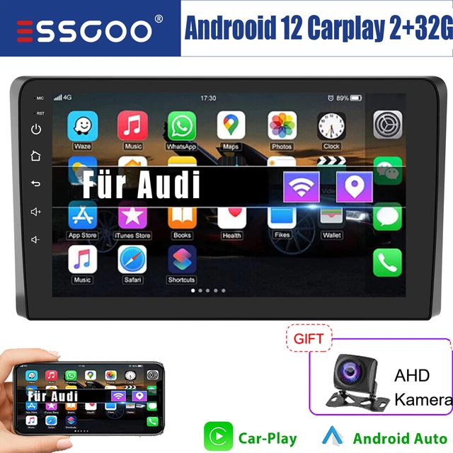 9& CARPLAY ANDROID 12 Autoradio GPS 2+32G RDS Navi WIFI pour Audi A3 S3 RS3 8P 8V EUR 161,33 ...