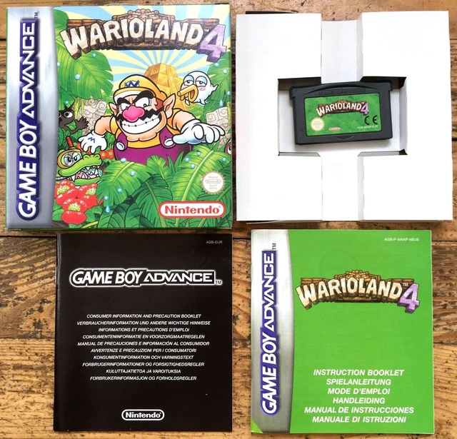 WARIO LAND 4 Complet Nintendo Gameboy Advance Gba Pal Euro Cib Ovp Très ...