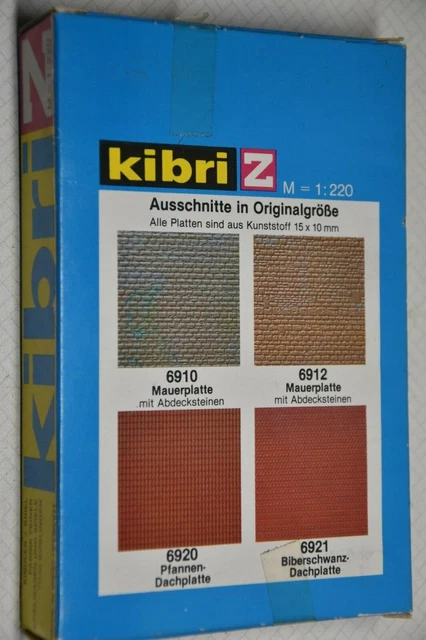 KIBRI Z 6921 Biberschwanz- Dachplatten, Mauern, einzeln EUR 3,00 ...