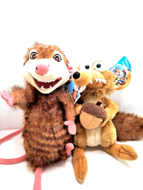 VINTAGE ICE AGE 2 The Melt Down Scrat Squirrel Stuffed With Eddie Dicky ...