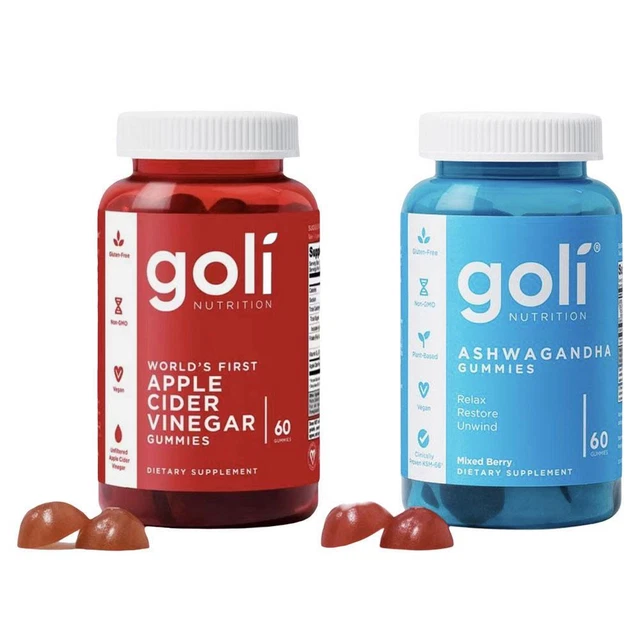 GOLI NUTRITION ASHWAGANDHA Mixed Berry Gummies - 60 Counts/ £9.88 ...