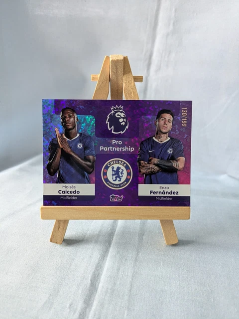 TOPPS PREMIER LEAGUE 2026 Purple Pro Partnership Chelsea Caicedo ...