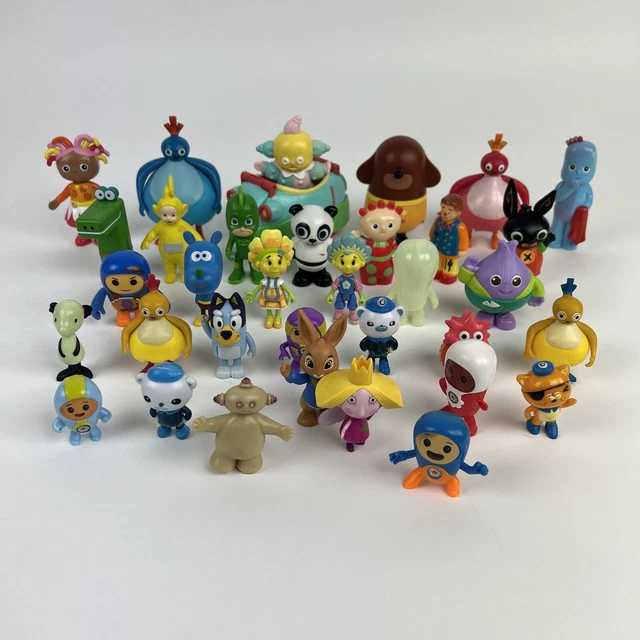 CBEEBIES TOY FIGURES Bundle x35 - Twirlywoos, Duggie, Moon, Jetters ...