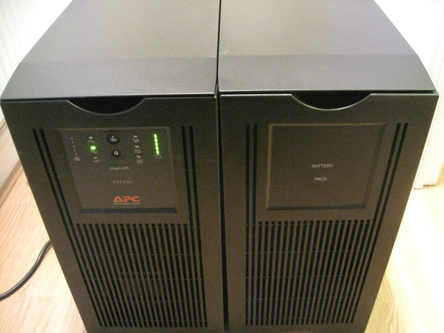 APC SMART-UPS SUA 3000XLi TOWER UPS WITH NEW RBC55 BATTERIES & BATTERY ...