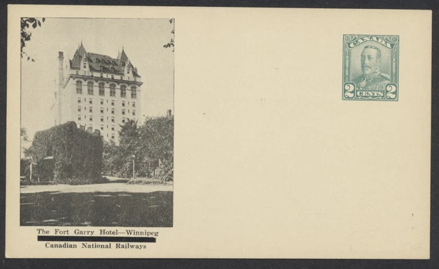 CANADA CNR D48 Fort Garry Hotel View Card 2c Scroll Unused Freight ...