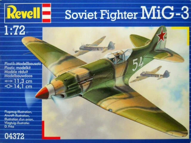 REVELL SOVIET RUSSIAN Fighter MiG3 1/72 scale model aircraft kit 04372 ...