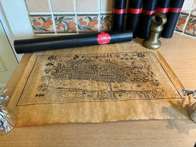 OLD MAP COMPANY - Town Plan Of Tudor London - Van Der Keere - 1593 ...