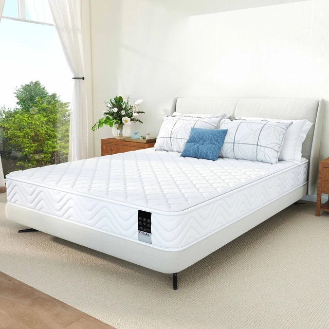 3/4.6/5FT PREMIUM HYBRID Orthopaedic Mattress – Memory Foam and Springs ...