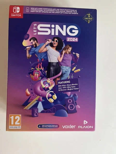 NINTENDO SWITCH LET'S Sing 2024 + Mic (Switch) NEW AND SEALED £40.00 - PicClick UK