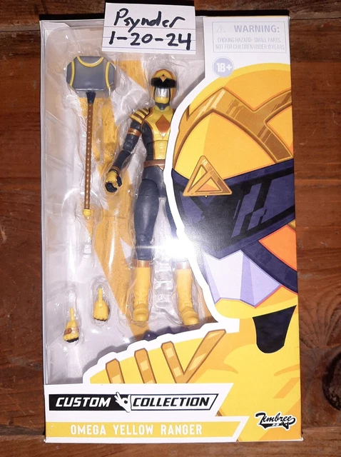 POWER RANGERS LIGHTNING Collection Exclusive Omega Yellow Ranger custom ...