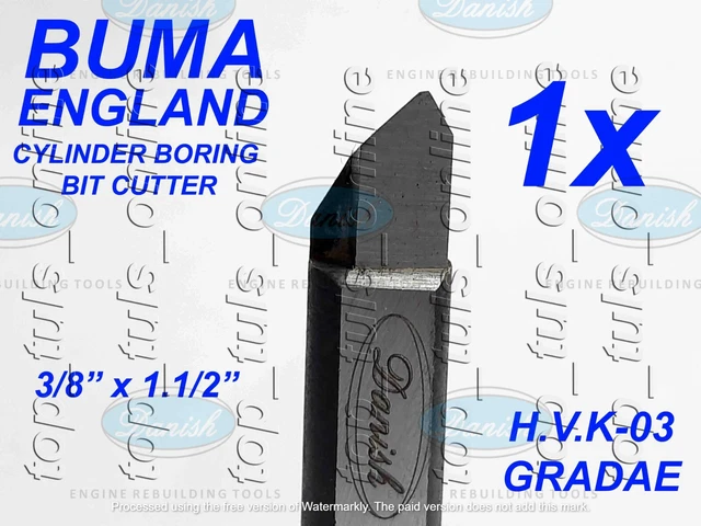 BUMA PISTON CYLINDER Boring Bar Tool Bit/Cutter 3/8" Smooth Cut Carbide ...