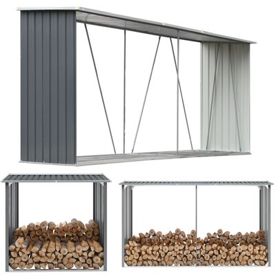 BRENNHOLZUNTERSTAND HOLZ REGAL Brennholz Lager Kaminholz Unterstand ...