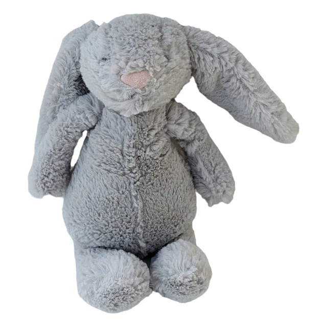 JELLYCAT BASHFUL BUNNY Rabbit Soft Toy Silver Grey Small £19.99 ...