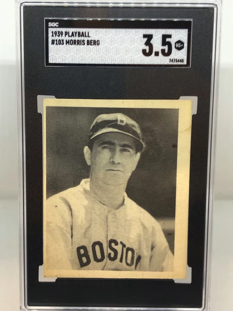 1939 PLAYBALL MORRIS Berg #103 ! SGC 3.5 ! EUR 443,42 - PicClick FR