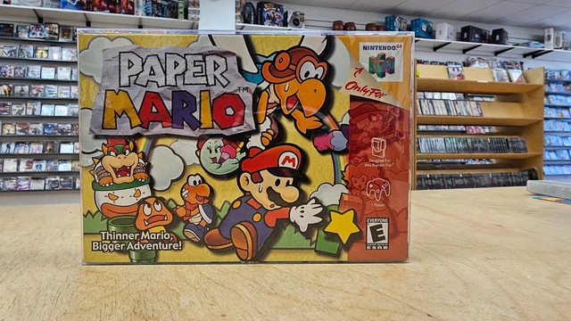 PAPER MARIO (NINTENDO 64, 2001) Complete Tested & Working Fast Shipping ...