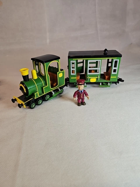 CBEEBIES POSTMAN PAT Green Train With Ajay The Conductor Toy Bundle £9. ...