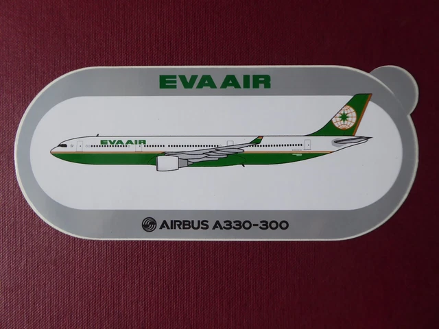 AUTOCOLLANT STICKER AUFKLEBER Airbus A330-300 Eva Air EUR 5,00 ...