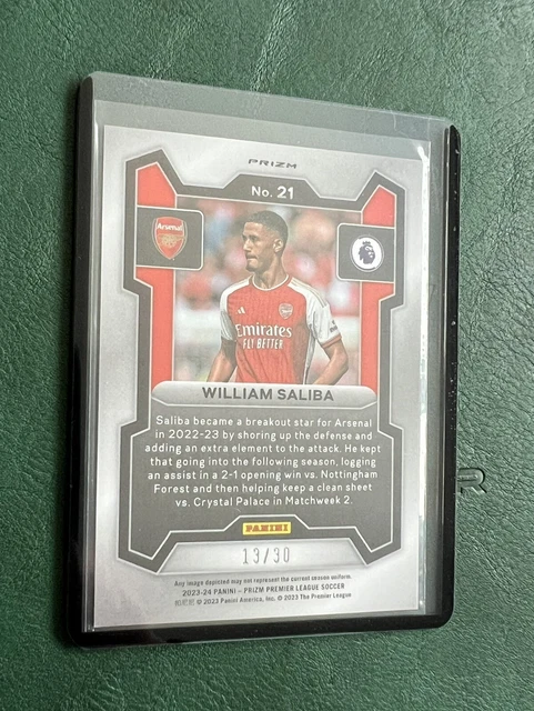 2023-24 PRIZM ARSENAL William Saliba Match colori rosso/30 EUR 36,15 ...