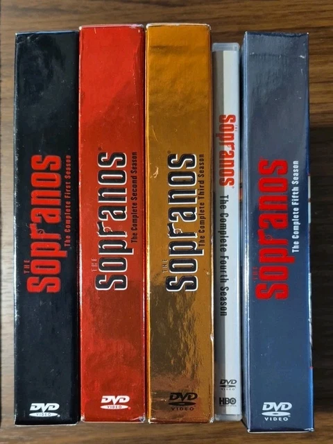 THE SOPRANOS – Seasons 1–5 DVD Box Set (Complete, Season 4 Box Differs ...