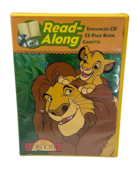 READ-ALONG WALT DISNEY The Lion King CD Booklet Cassette Enhanced CD 32 ...