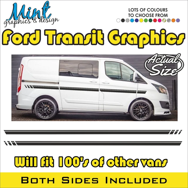SWB FORD CUSTOM L1 LWB compatible CAMPER van Motorhome SPORT GRAPHICS ...