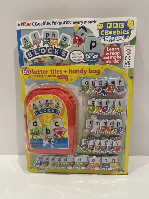 CBEEBIES SPECIAL ALPHABLOCKS MAGAZINE Issue 195 With Alphablocks Gift £ ...