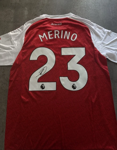 MIKEL MERINO ARSENAL 2025/26 Signed Shirt / Photo Proof £156.70 ...