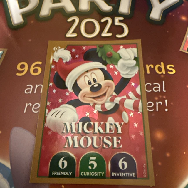 VERY RARE MORRISONS Christmas Party 2025 Card, Mickey Mouse ...