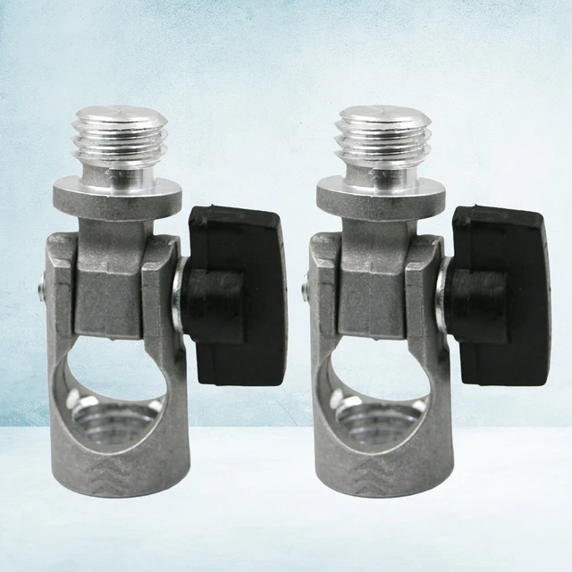 2PCS ALUMINUM ALLOY Angle Tripod Rotary Levels Rod Universal Adaptor ...