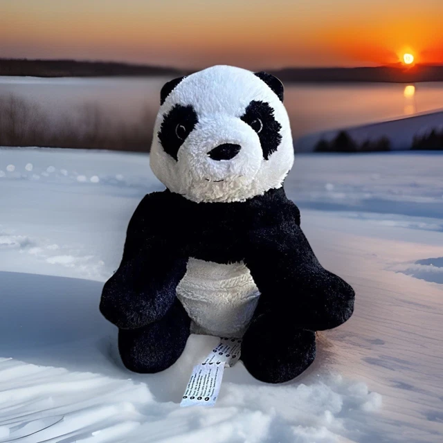 IKEA KRAMIG 12” Panda Plush Stuffed Animal Black And White Wildlife ...
