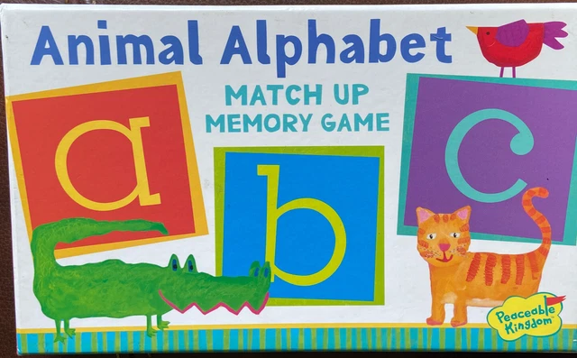 ANIMAL ALPHABET MATCHUP Memory game Lowercase Alphabets Visualization ...