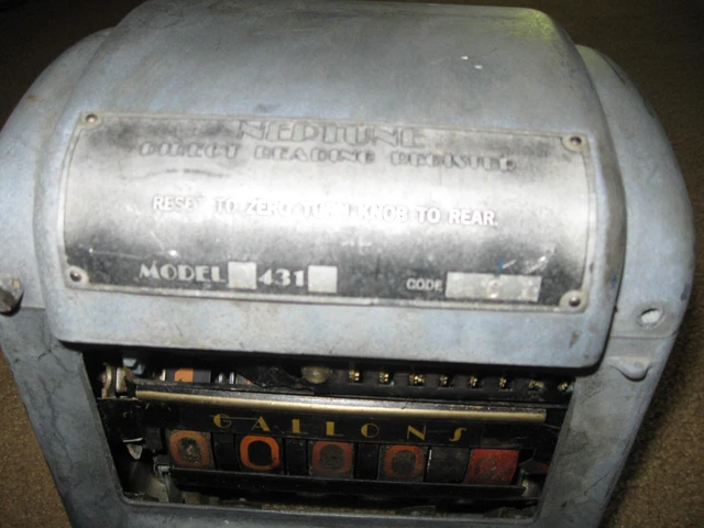 VINTAGE NEPTUNE MODEL 431 Print-O-Meter Register Fuel Gas Oil Flow ...