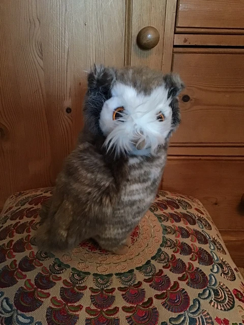 HARRY POTTER STUDIO Tour Wizarding World Grey Owl Rotating Head Plush ...