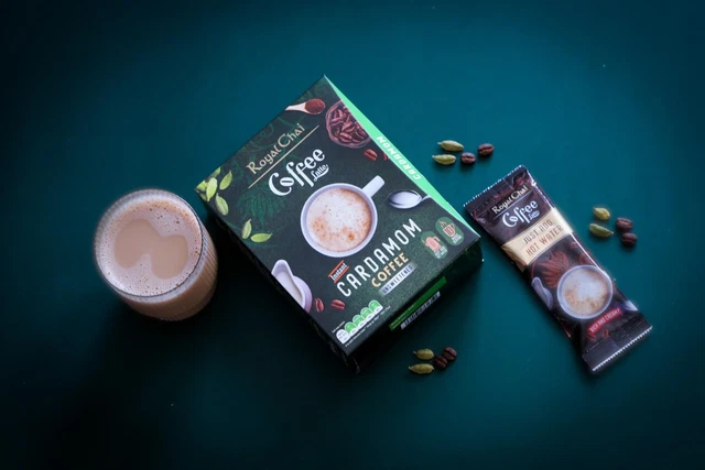 ROYAL CHAI | Coffee Latte | Cardamom Coffee Sweetened |10 Single ...