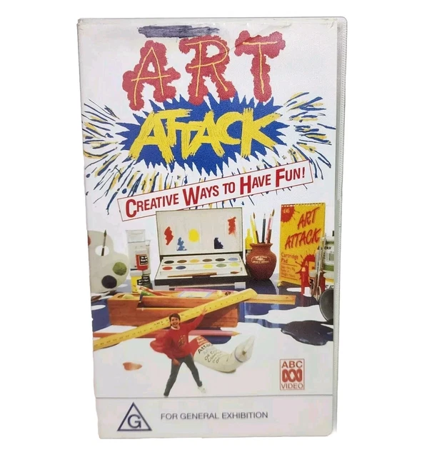 ORIGINAL ART ATTACK With Neil Buchanan VHS ABC Australia Video Tape ...