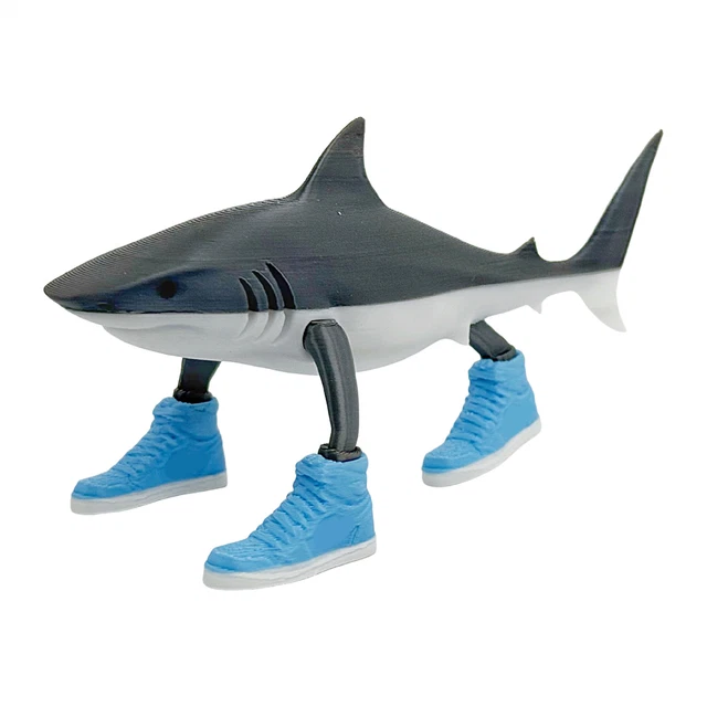 TRALALERO TRALALA DESK Decor, Italian Brainrot Shark Meme Figure, Shark ...