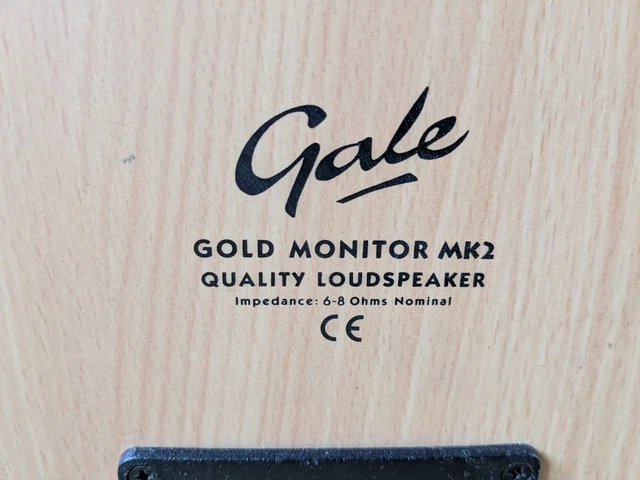 GALE GOLD MONITOR MK2 Bookshelf Hi-Fi Speakers Pair Light Wood Finish £ ...