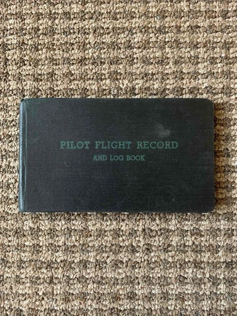 VINTAGE 1943 WWII Pilot Flight Record and Log Book $24.95 - PicClick